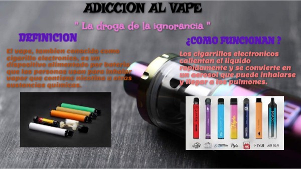 ADICCION AL VAPE