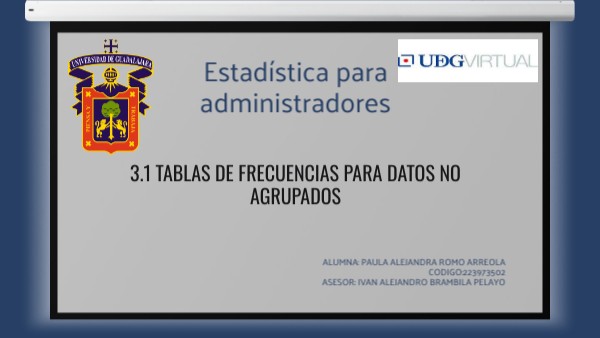 Tablas de frecuencias para datos no agrupados | Genially
