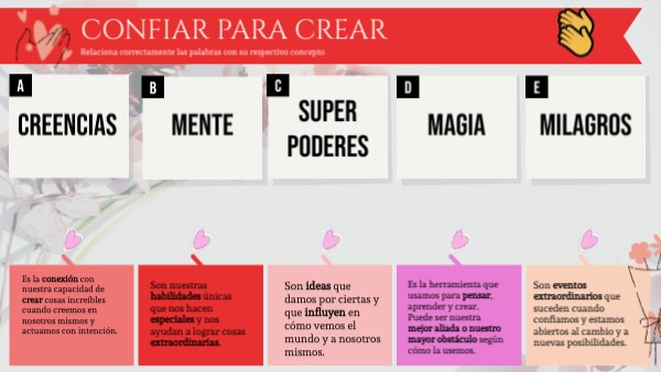 CONFIAR PARA CREAR, EL PODER DE CREER EN UNO MISMO