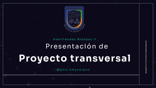 Proyecto transversal | Genially