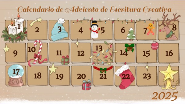Calendario de adviento: escritura creativa | Genially