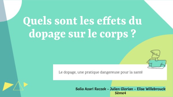 Le dopage et ses effets