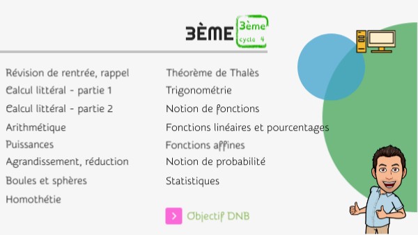 Progression 3ème site Weebly