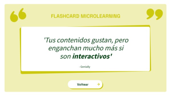 Flashcard microlearning | Genially