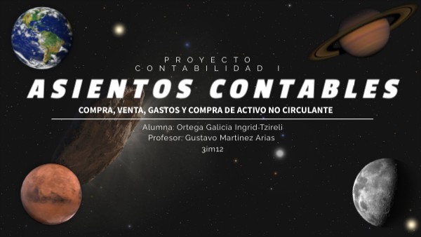 PROYECTO ASIENTOS CONTABLES 3IM12 | Genially