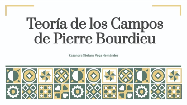 Teoría de los Campos de Pierre Bourdieu | Genially