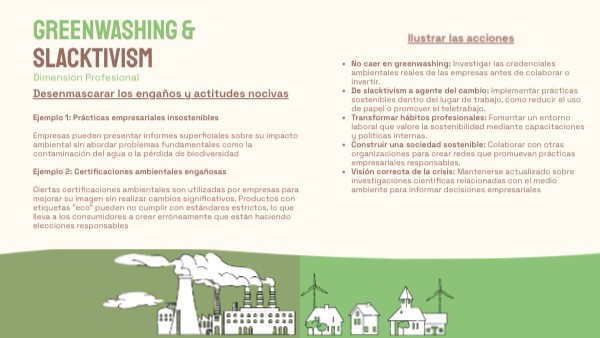 Greenwashing & slacktivism Profesional