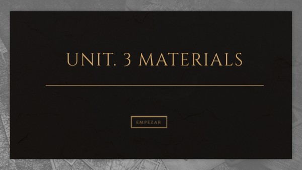 UNIT 3 MATERIALS