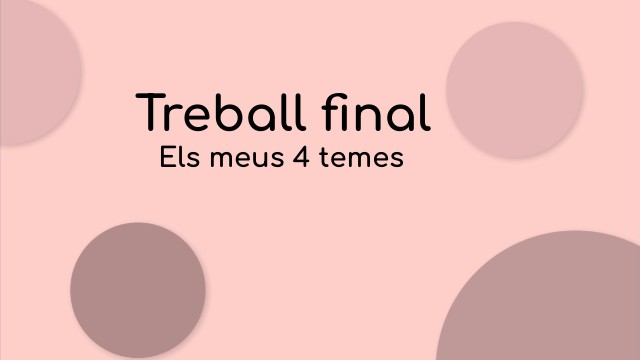 Treball final | Genially