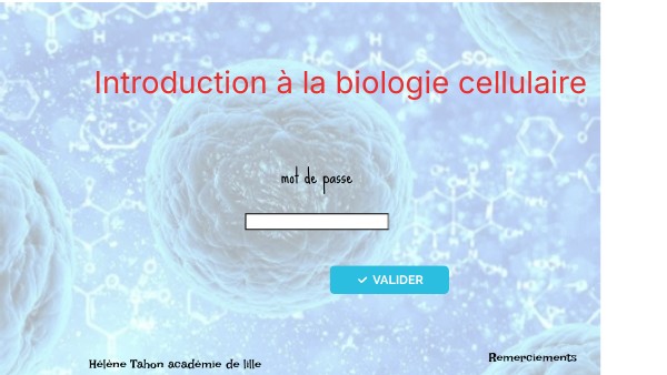 Biologie cellulaire
