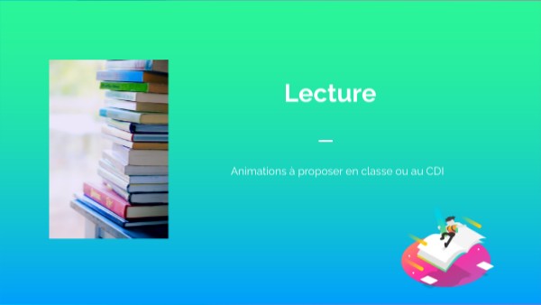 Animations autour de la lecture | Genially