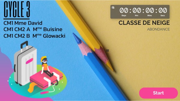 classe de neige 2025 CM1 CM2 LLD | Genially