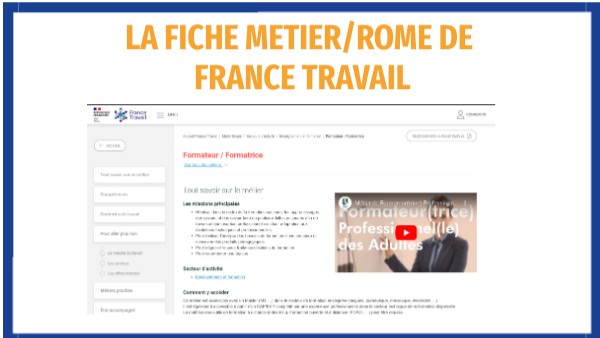 la Fiche ROME