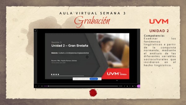 Grabación aula virtual semana 3