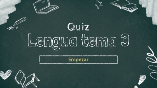 Lengua tema 3 5 | Genially