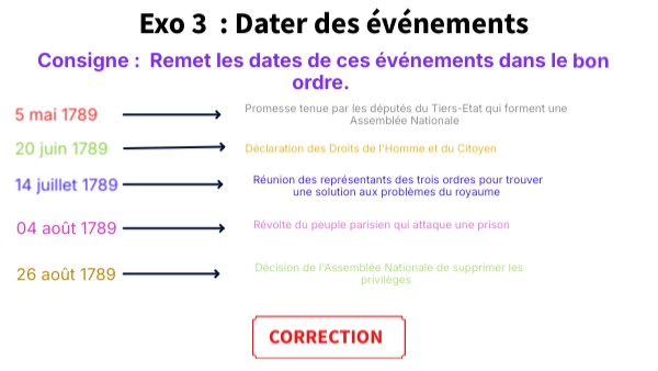 Exo Dater des événements