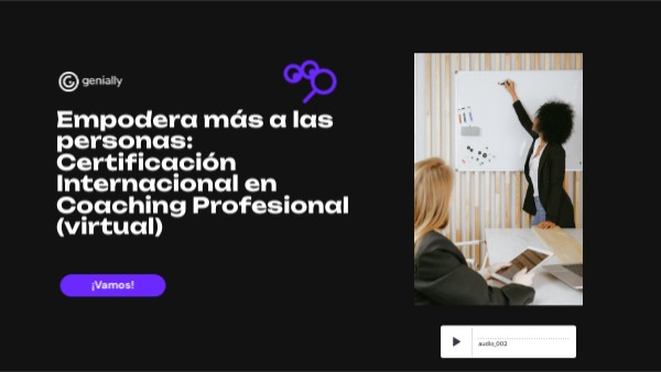 El programa formativo: Certificación Internacional en Coaching Profesi | Genially