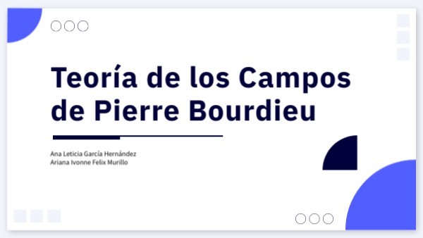 Teoría de los Campos de Pierre Bourdieu