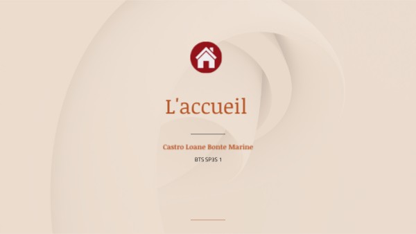 L'accueil | Genially
