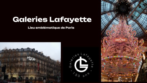 Présentation Galeries Lafayette prt 1 | Genially