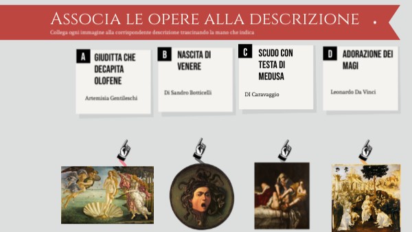 Associa le opere alla descrizione | Genially