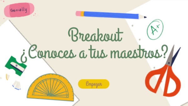 Breakout día del maestro | Genially