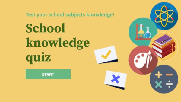 School subjects knowledge test!