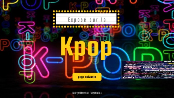 Exposé de musique sur la k-pop | Genially