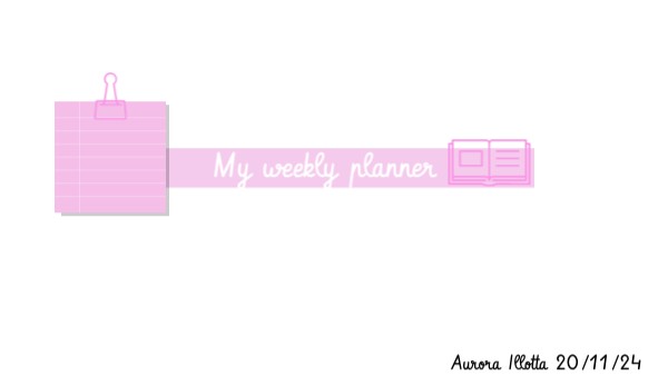 weekly planner
