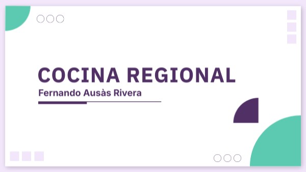 Presentación comida regional Fernando Ausàs