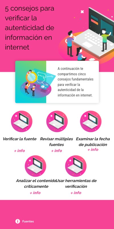 5 consejos para verificarla autenticidad de la información en internet | Genially