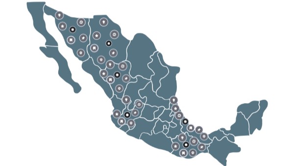 Mapa interactivo: 6 estados de México