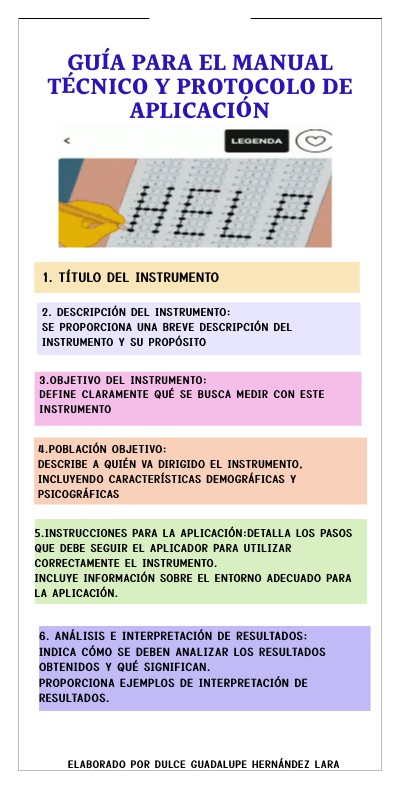 Guía para el Manual Técnico y Protocolo de Aplicación | Genially