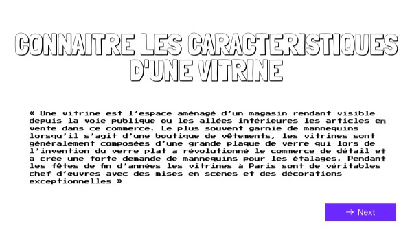 Réussir une vitrine | Genially