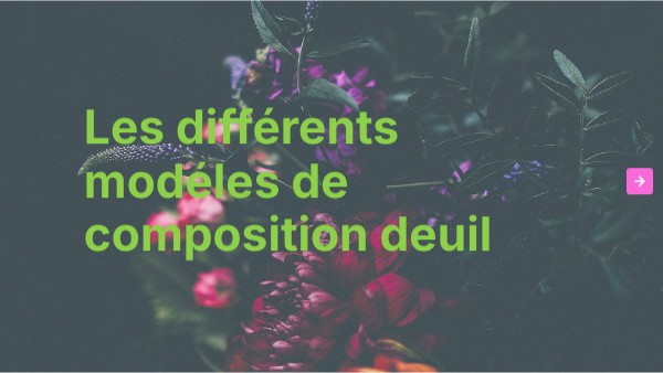 différents modèle de composition deuil | Genially