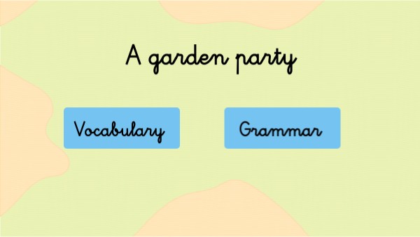 2º_unit 1 a garden party
