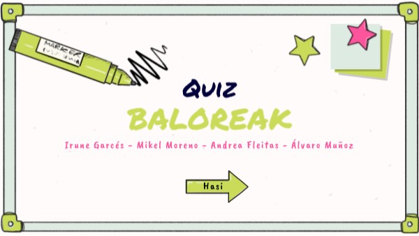 Quiz Baloreak