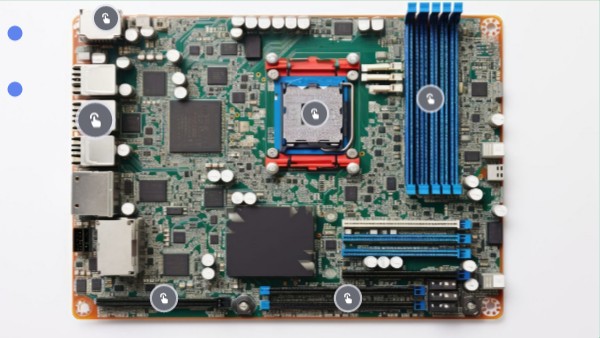 Imagen interactiva esencial Placa base | Genially