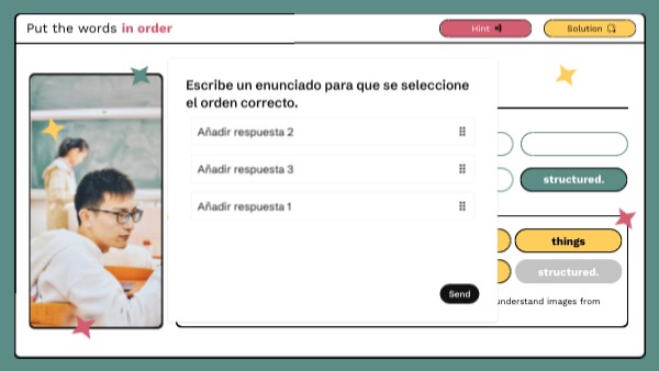 Put the words in order