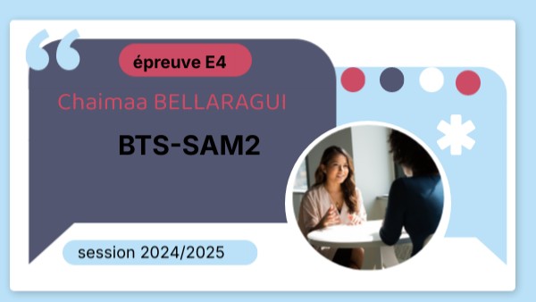 épreuve E4 | Genially