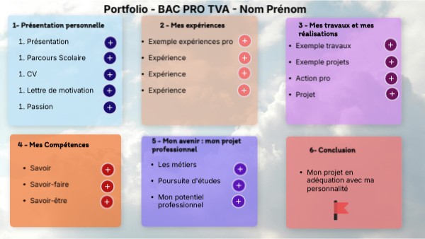 PORTFOLIO BAC PRO TCVA MFR 17 | Genially