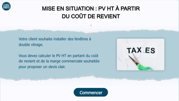 R27867 - PV HT à partir du coût de revient | Genially