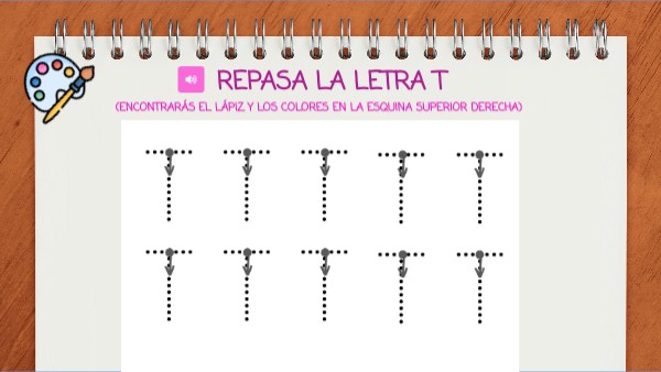 Pizarra LETRA T | Genially