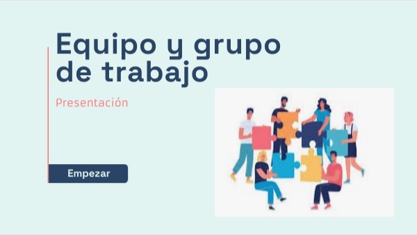 equipo y grupo de trabajo