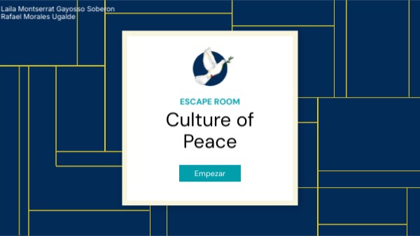 Escape room Cultural of peace