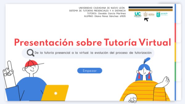 Presentación sobre Tutoría Virtual | Genially