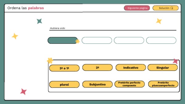 Ordena las palabras edu