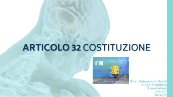 Articolo 32 | Genially