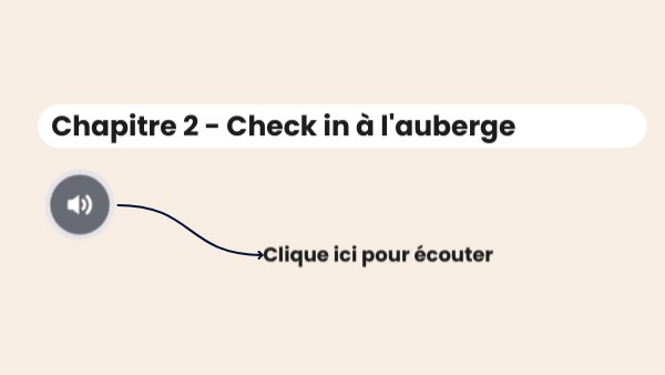 Chapitre 2 - Check in auberge de jeunesse