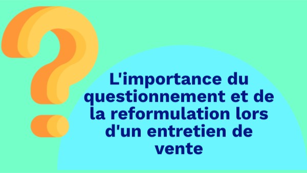 La phase de questionnement